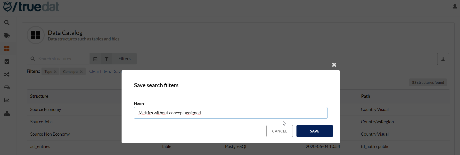 Data Catalog - Truedat Docs